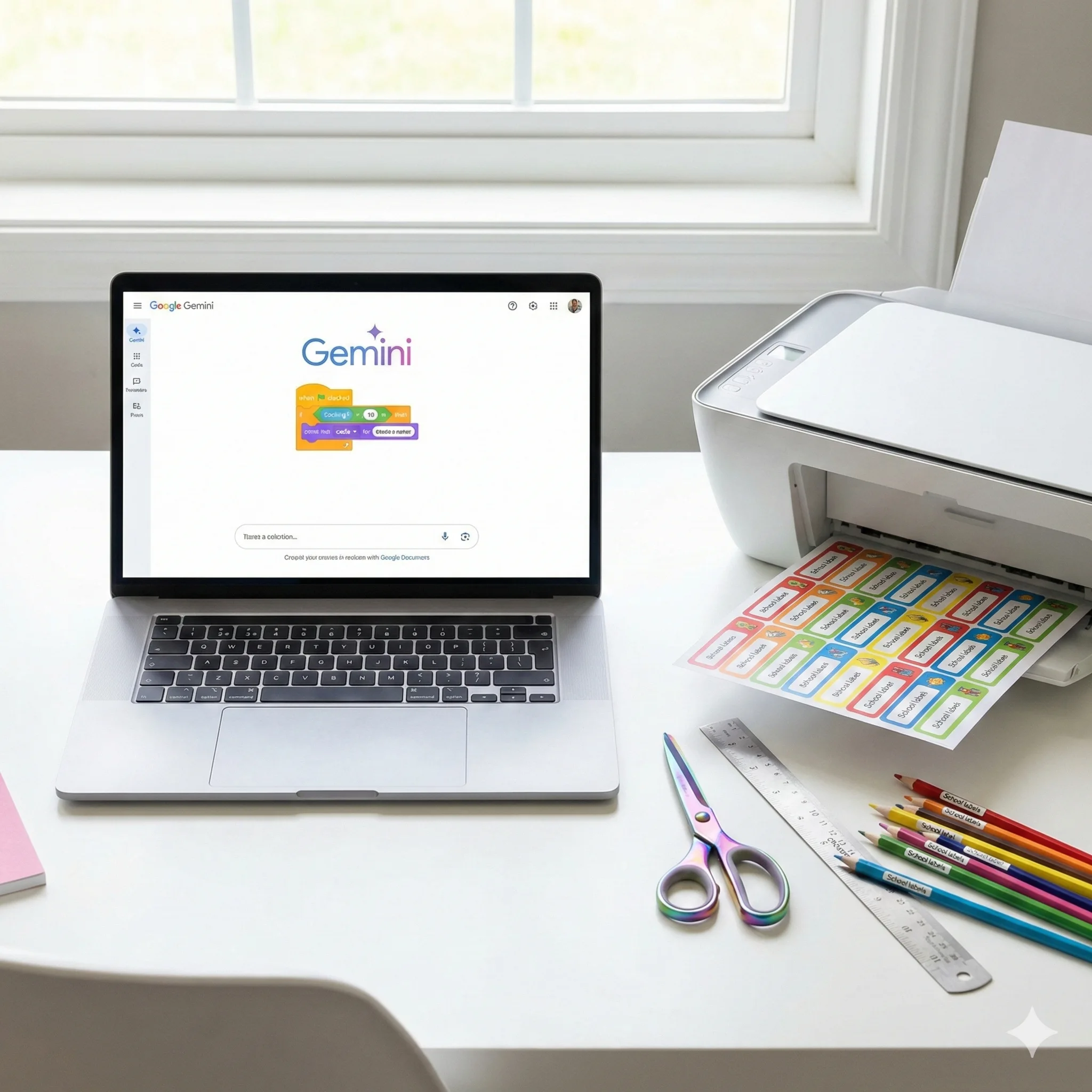 Como criar etiquetas escolares personalizadas com o Google Gemini ...
